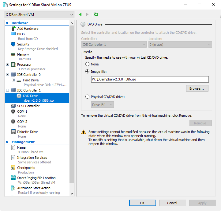 Securely erase physical drives with dban and Hyper-V | Bob German's ...